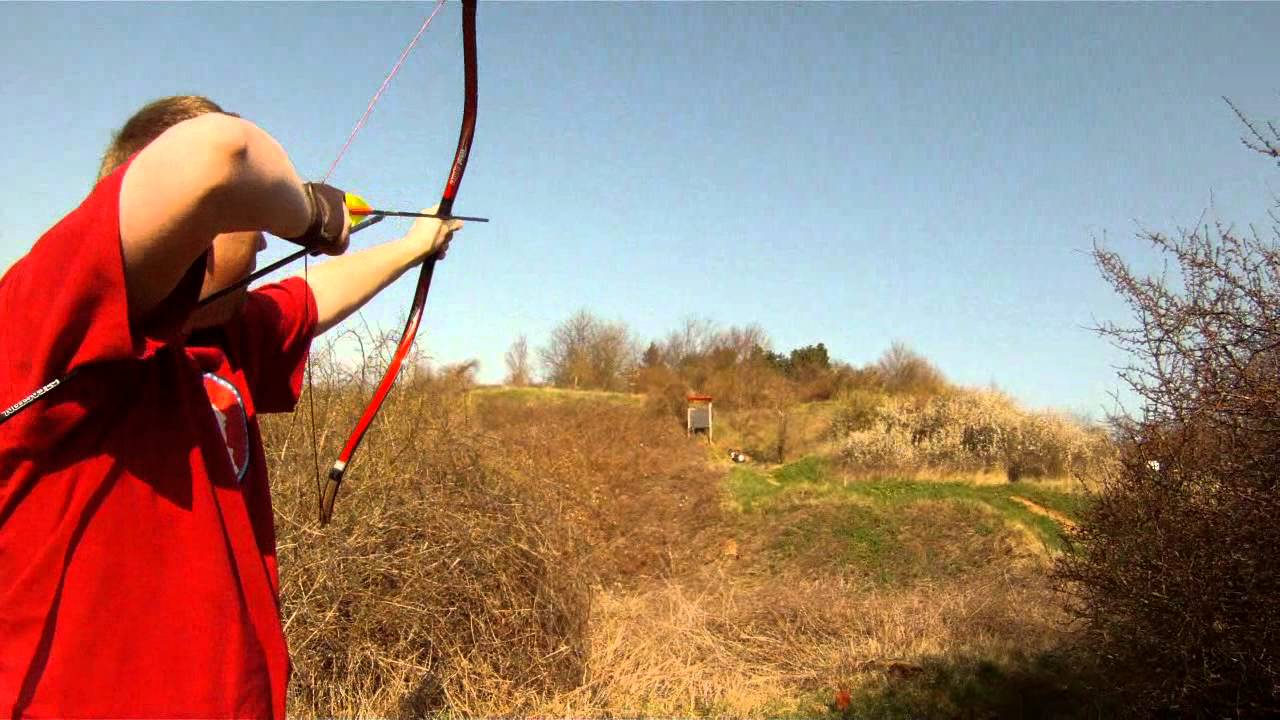 Windfighter on the Range - traditional korean bow with Thumb - YouTube