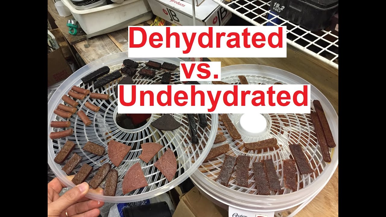 Dehydrated mystery meat part 2-dehydrated vs. undehydrated - YouTube