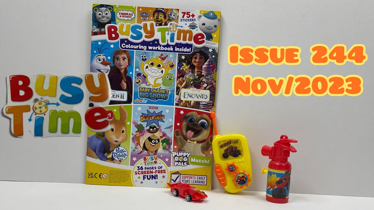Busy Time magazine, issue 244, Nov/2023 with Blaze and the monster ...