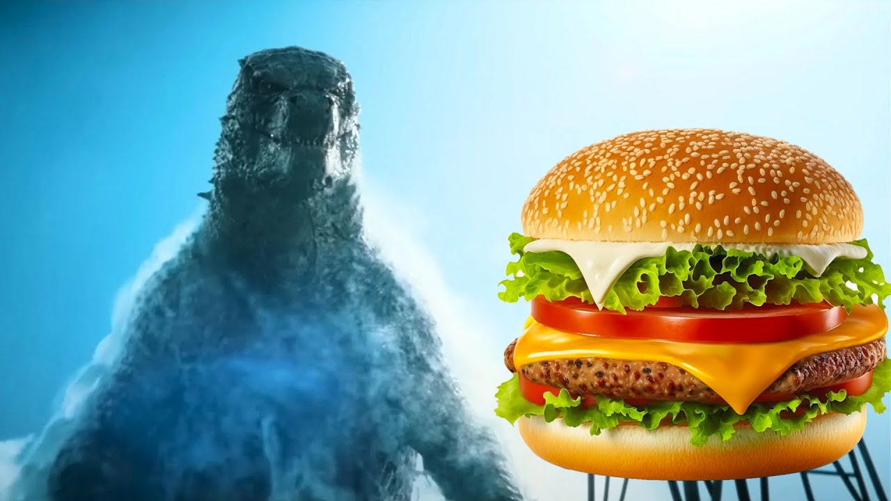 Godzilla Wants A Bigger Burger - YouTube