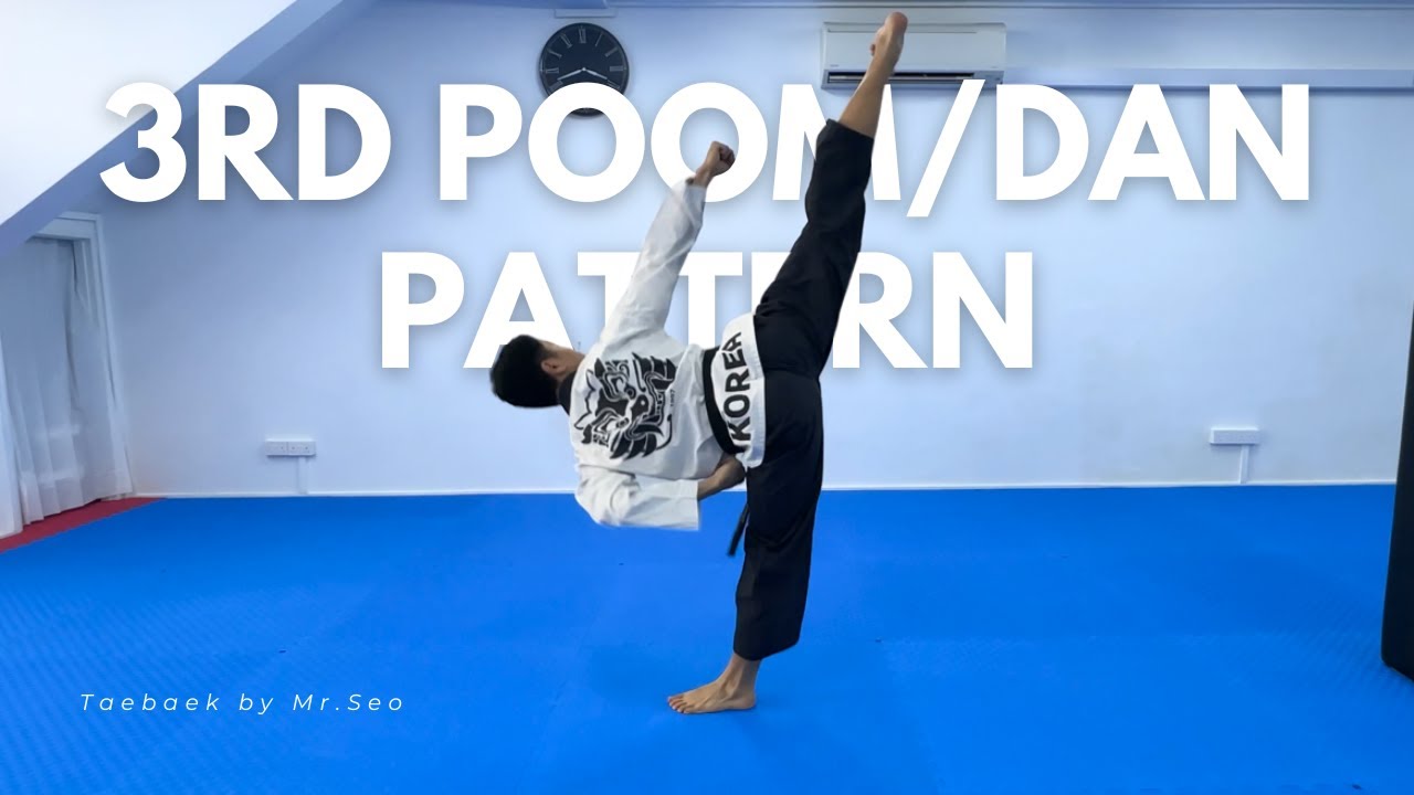 태백/Taebaek/3rd Poom/3rd Dan pattern with count/Mirrored - YouTube