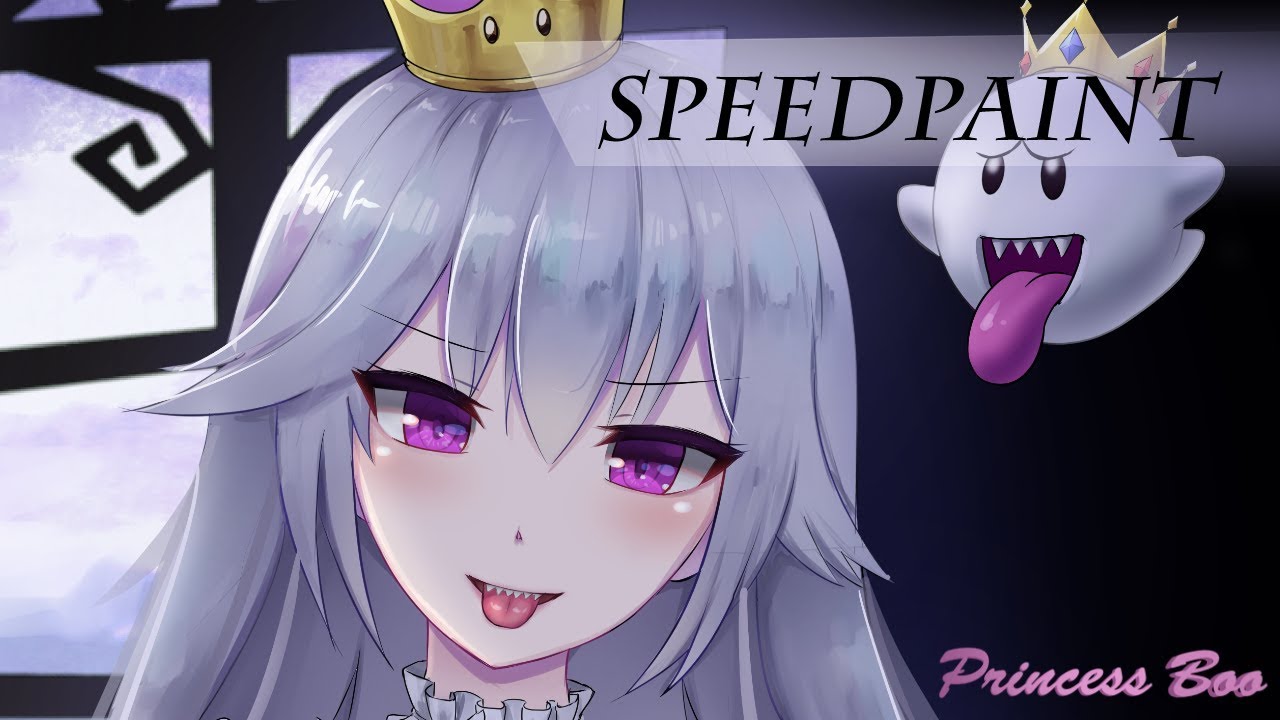 [Speedpaint] - Princess King Boo - YouTube