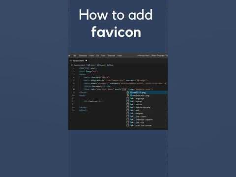 How to add favicon in your website - YouTube