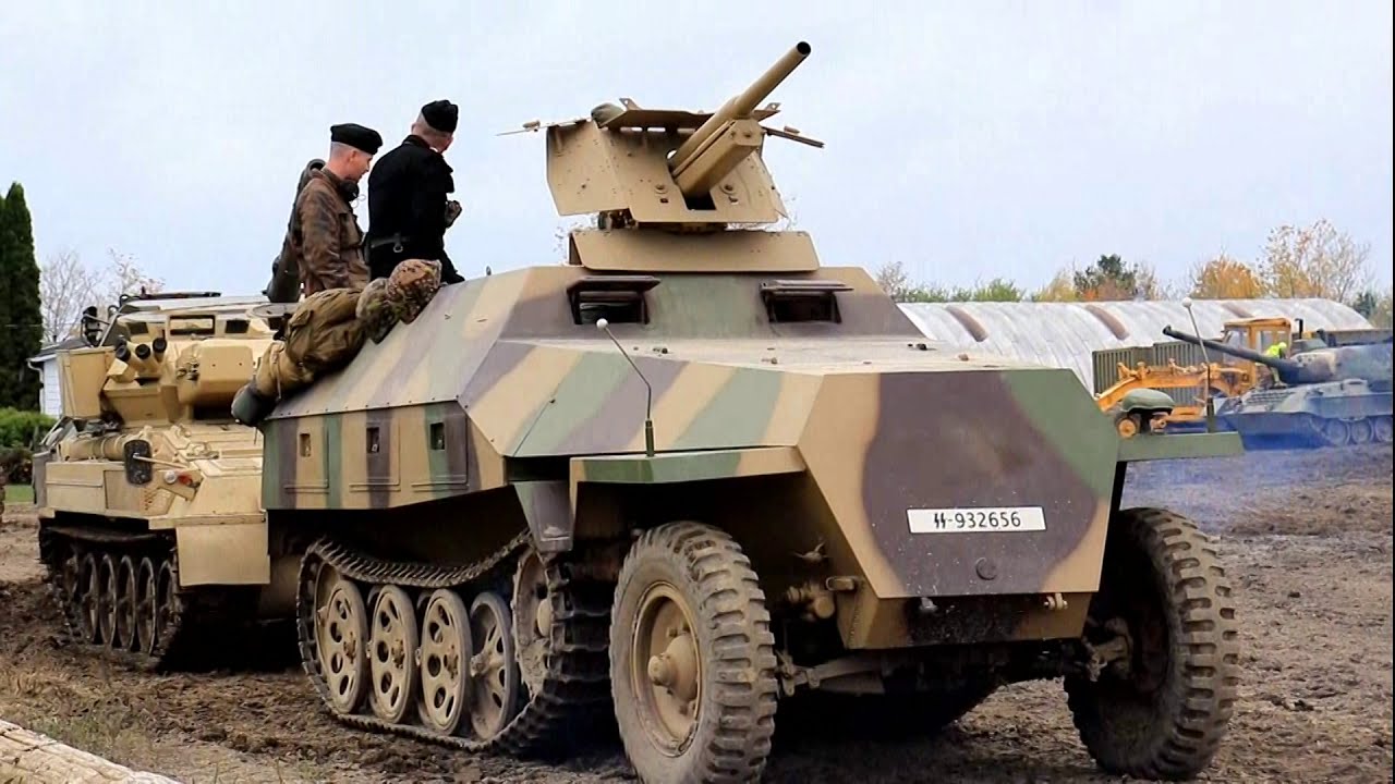 SD.KFZ 251 Half-tracks at the Ontario Regiment Museum - YouTube