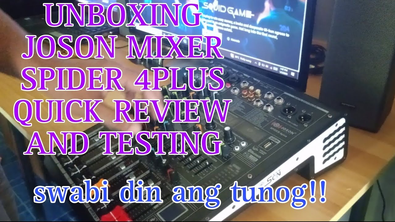 Unboxing,quick review and testing JOSON MIXER SPIDER 4PLUS - YouTube