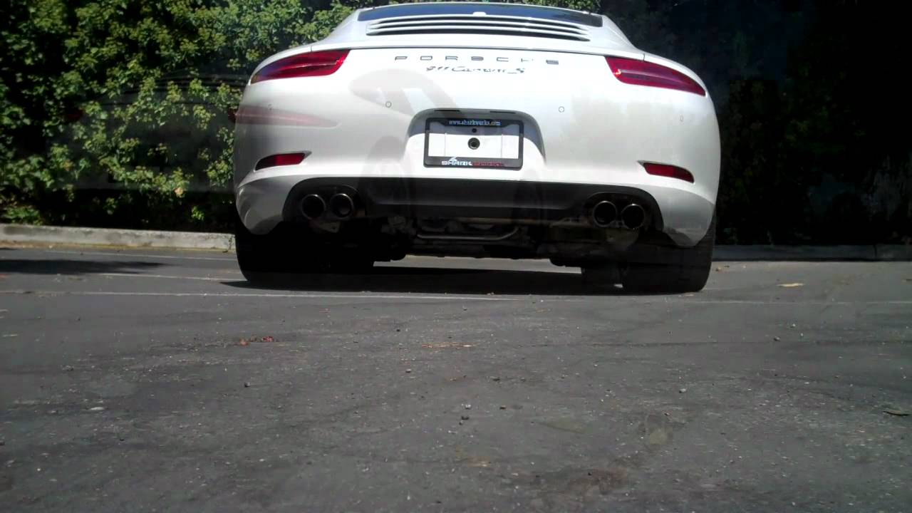 Porsche 991 with Sharkwerks Exhaust - YouTube