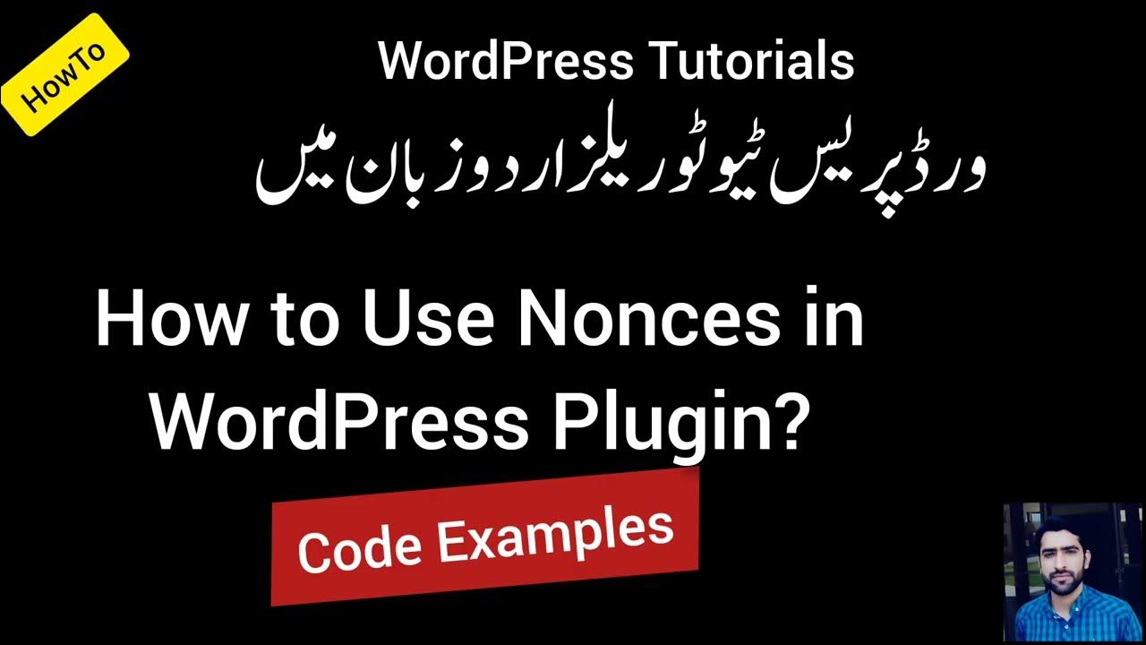 How to Use Nonces in WordPress? Code Examples | CODOPLEX - YouTube