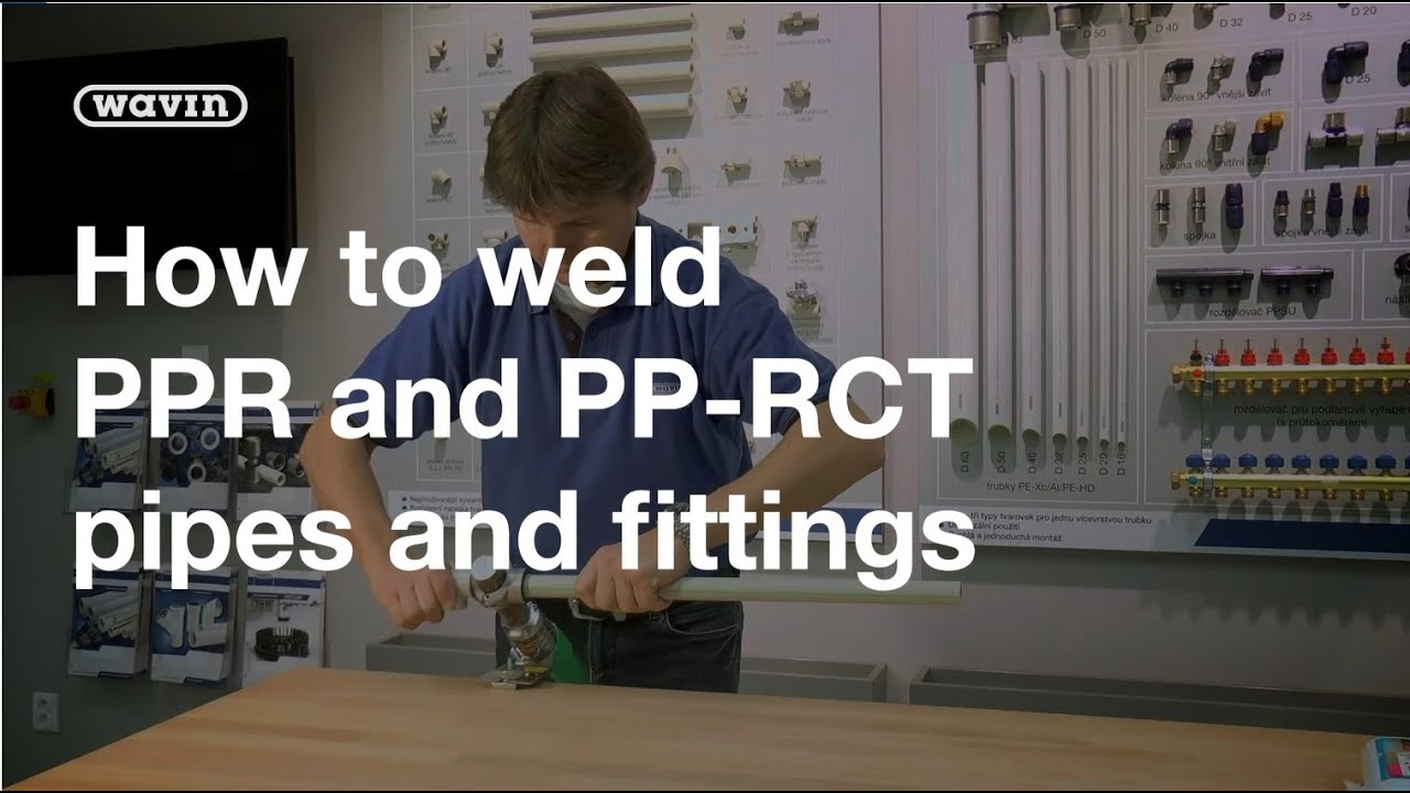How to weld PPR and PP-RCT pipes and fittings | Wavin Czechia - YouTube