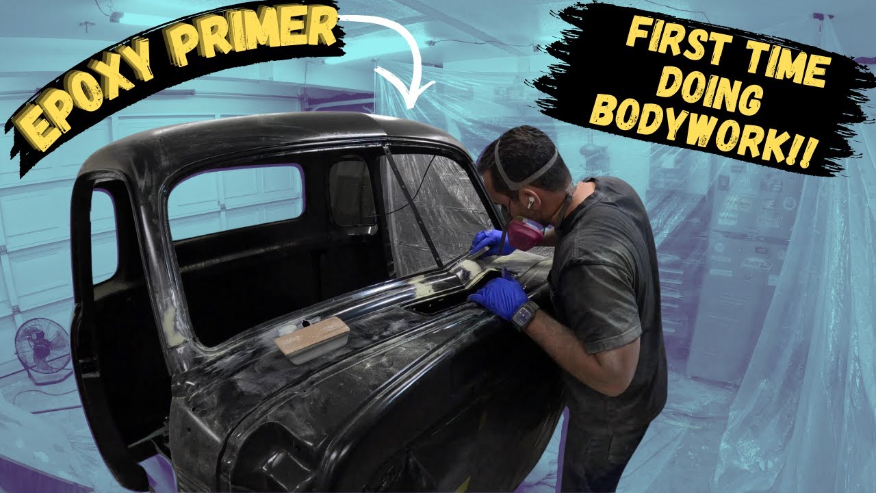 Dent repair, Epoxy priming AND finishing the body work on the CAB ...