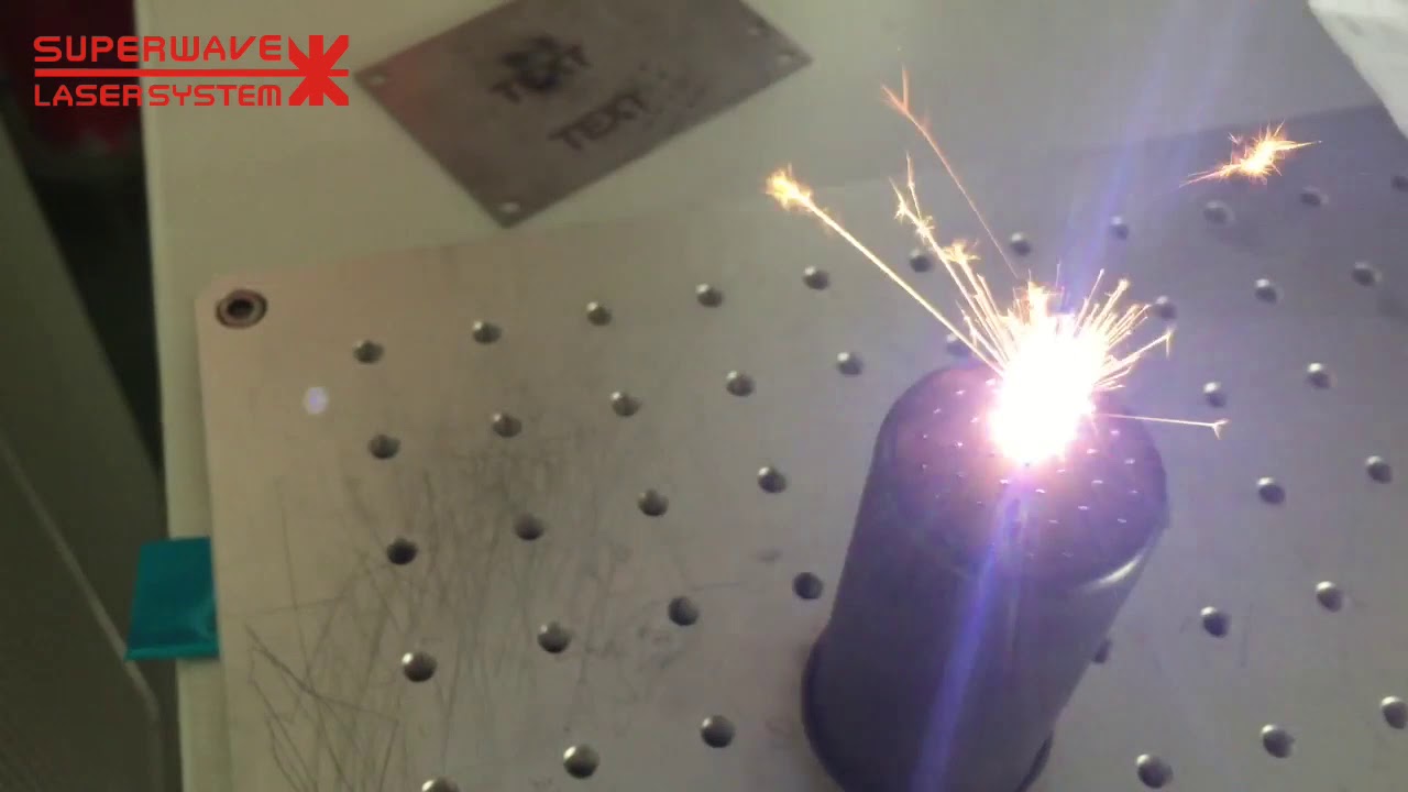 Laser marking machine cutting for Titanium alloy - YouTube