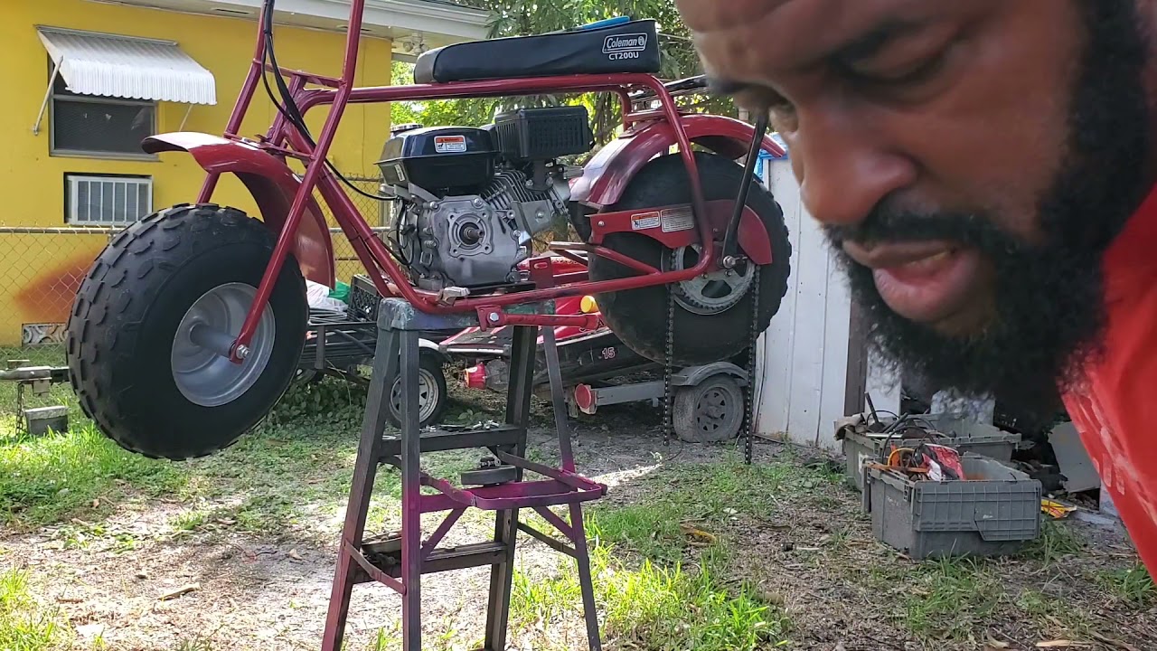 Jackshaft removal Colman CT 200u - YouTube