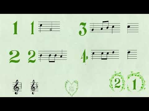 Диктант-пазл №34, Фа мажор, 1-2 клас, Сольфеджіо, solfeggio - YouTube