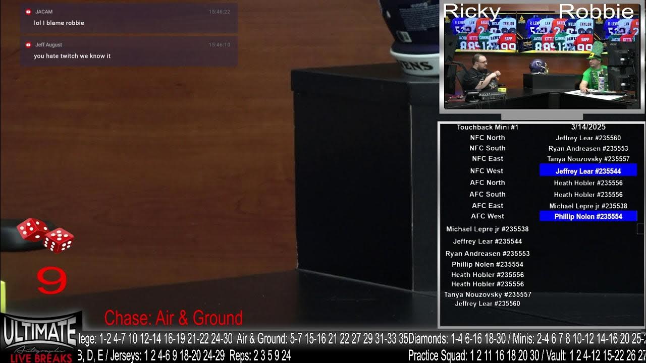 Friday, March 12th, 2025 3 PM Part 1 Ultimate Autographs Live Breaks! - YouTube