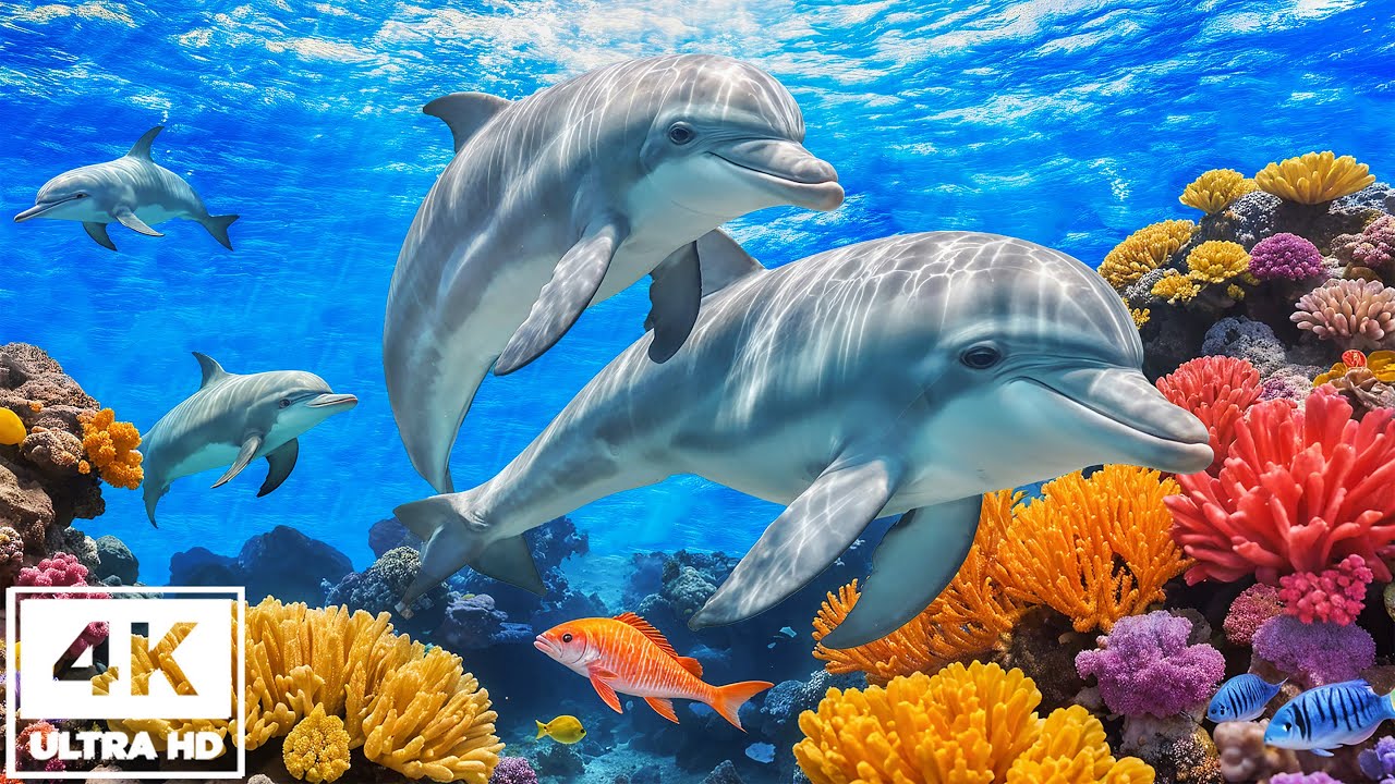 Under Red Sea 4K - Stunning Coral Reef Fish in the heart of the ocean ...