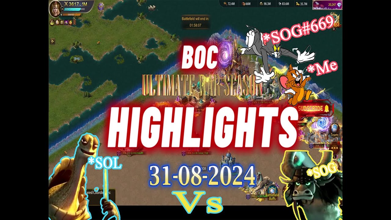 Highlights Of BOC 31-08-2024#978 #games #xun #gaming #bgm #bgmi#BOG ...