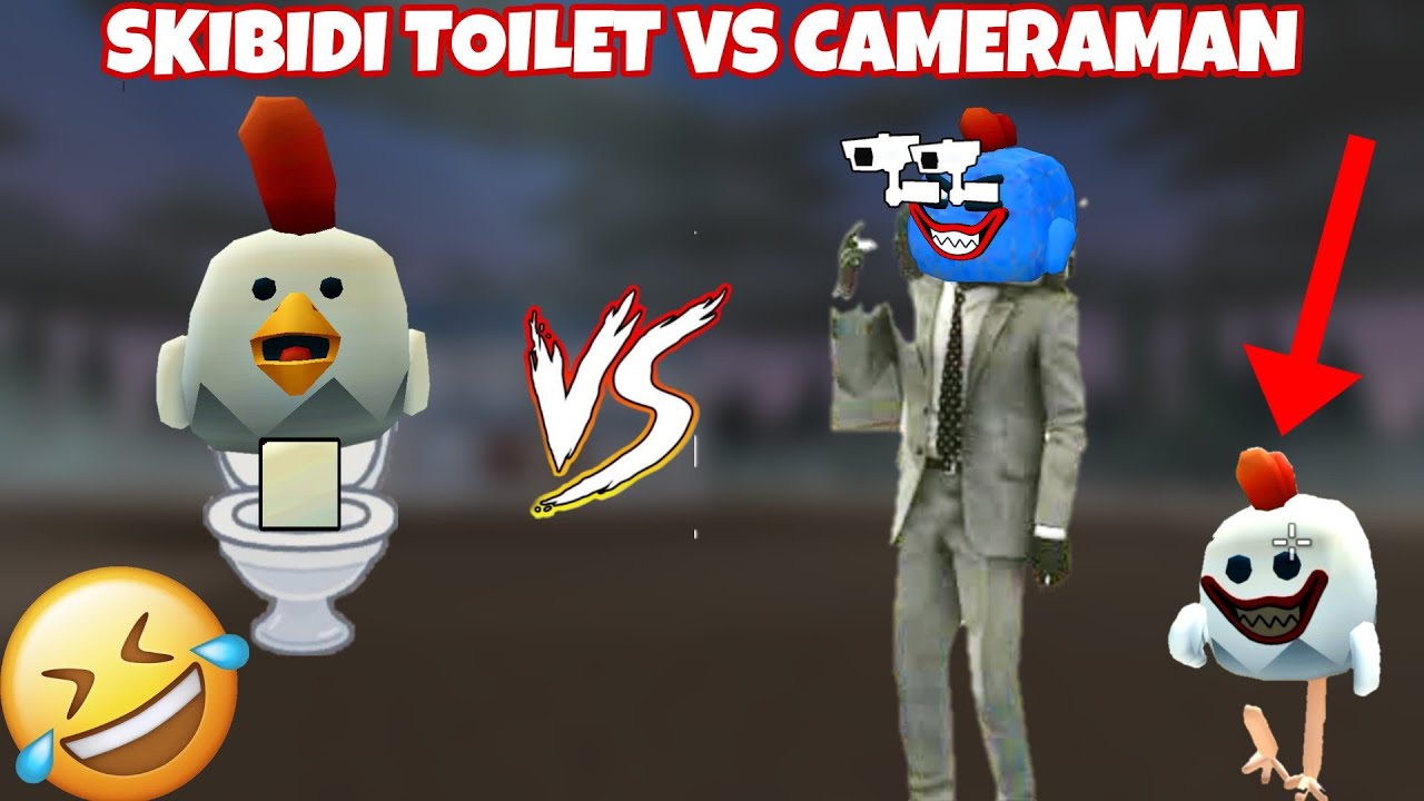 Skibidi toilet vs cameraman in chicken gun 😂 - YouTube