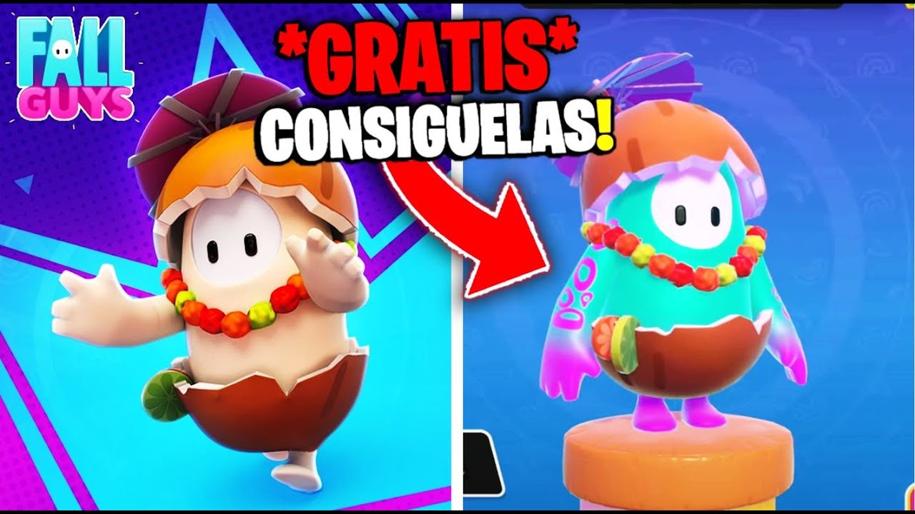 NUEVA SKIN *GRATIS* EN FALL GUYS🎁 CONSIGUE LA SKIN LECHE DE COCO ...