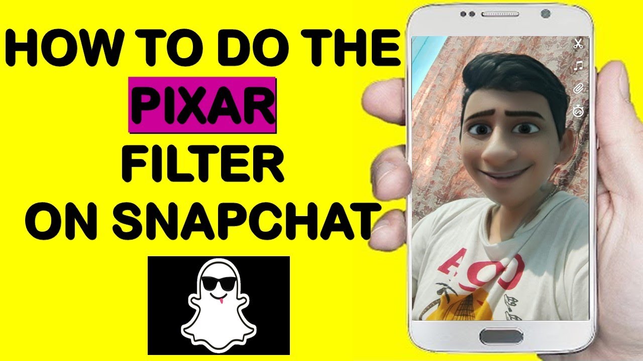 HOW TO DO THE PIXAR FILTER ON SNAPCHAT | CARTOON 3D STYLE FILTER ON ...