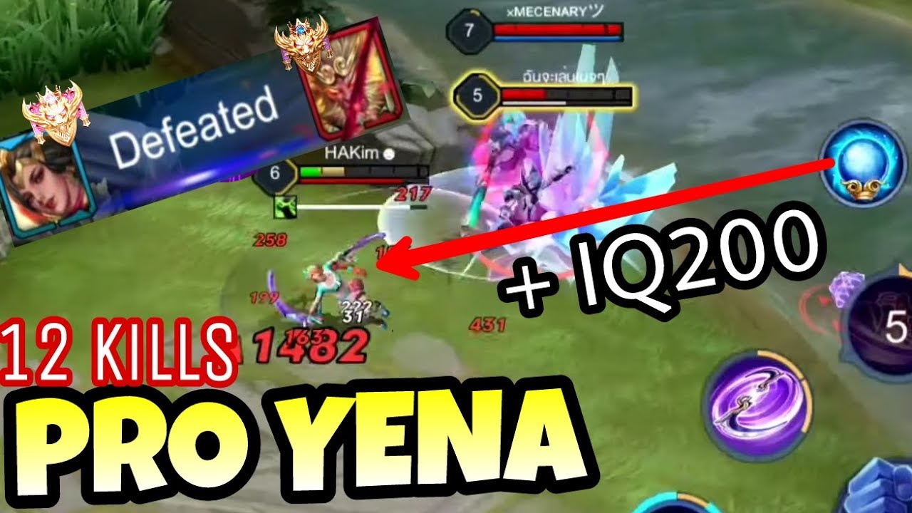 IQ +200 BEST YENA PRO PLAY! Darkslayer Lane can carry team! #ROV #aov # ...