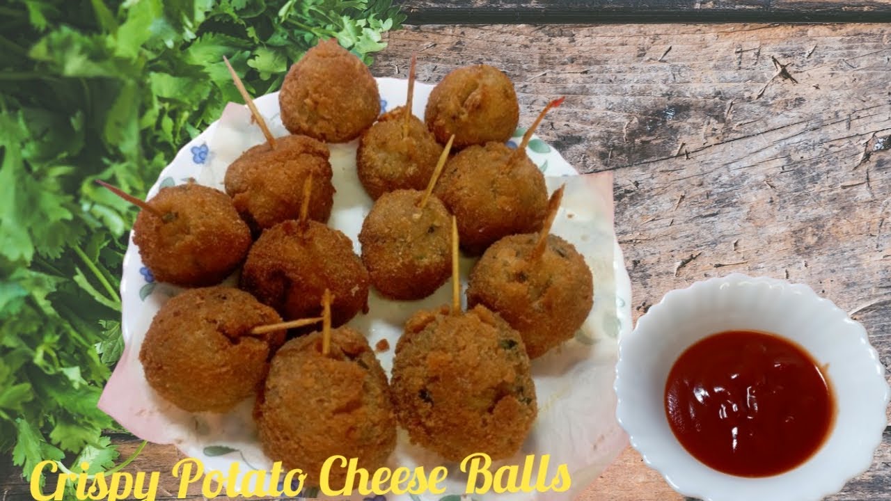 Crispy Potato Cheese Balls Recipe l How To Make Fry Potato Cheese Balls ...