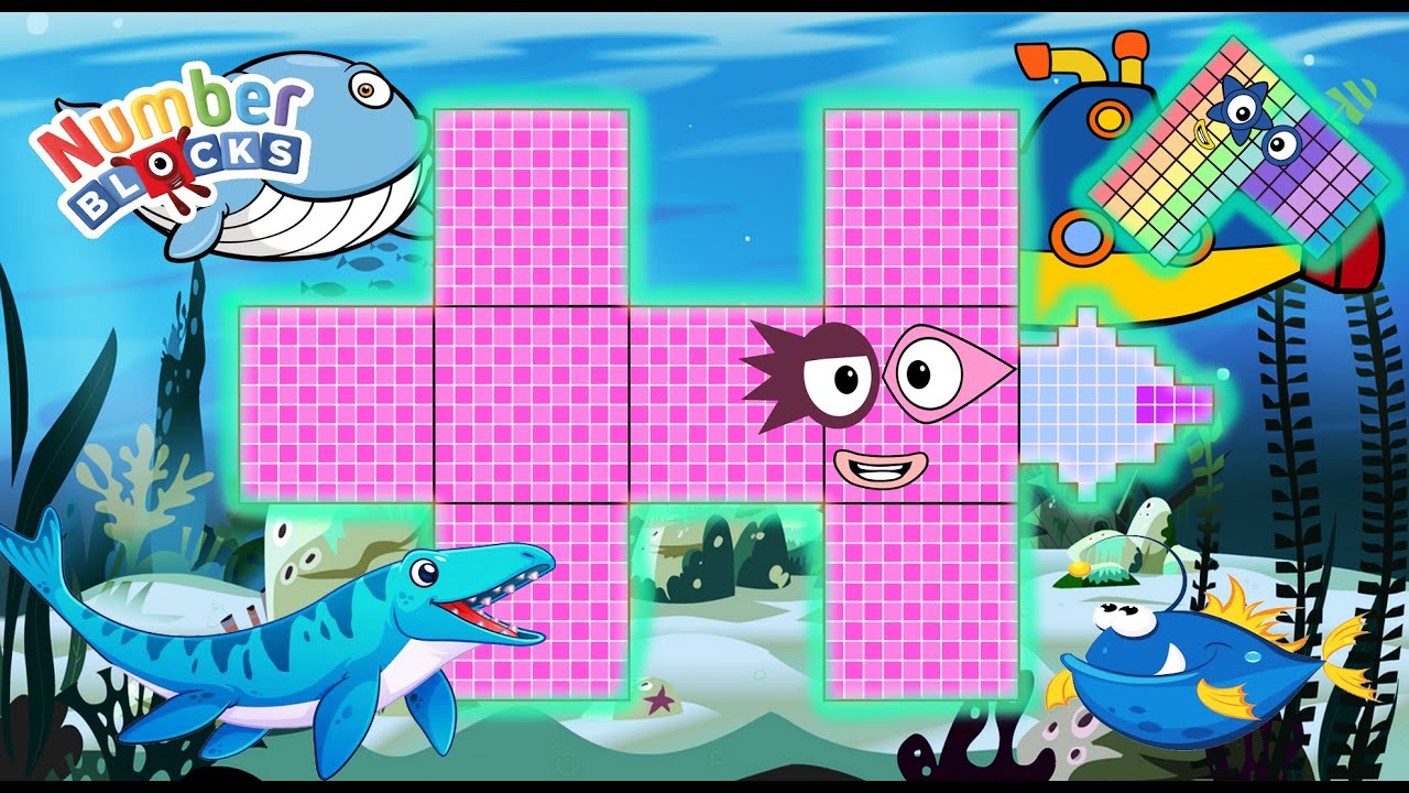 Numberblocks Puzzle Tetris Game 858 ASMR UNDERSEA Fanmade Animation ...