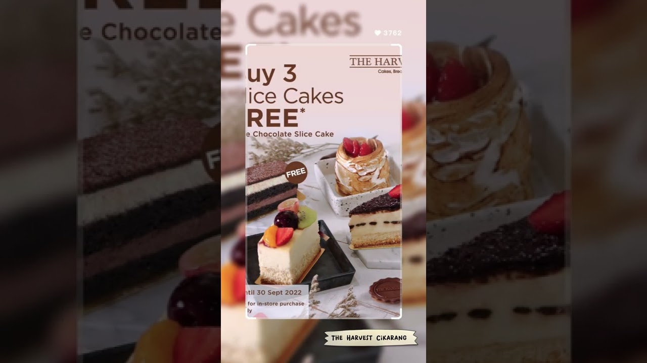 PROMO MENARIK DI THE HARVEST CAKE CIKARANG SEPTEMBER 2022 - YouTube