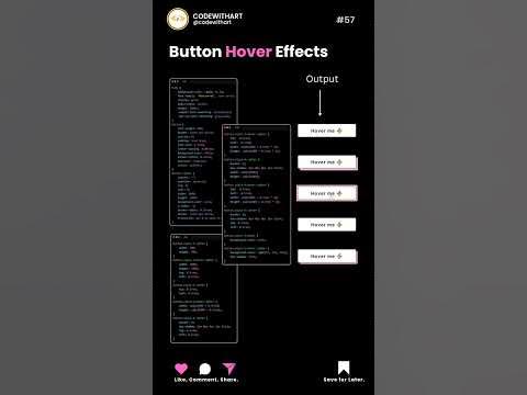 amazing button hover effect #csshovereffect #cssanimation #csstricks #codingshortvideo #coding ...