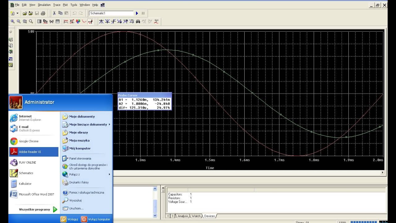 Pspice #2 Analiza Transient i AC Sweep - YouTube