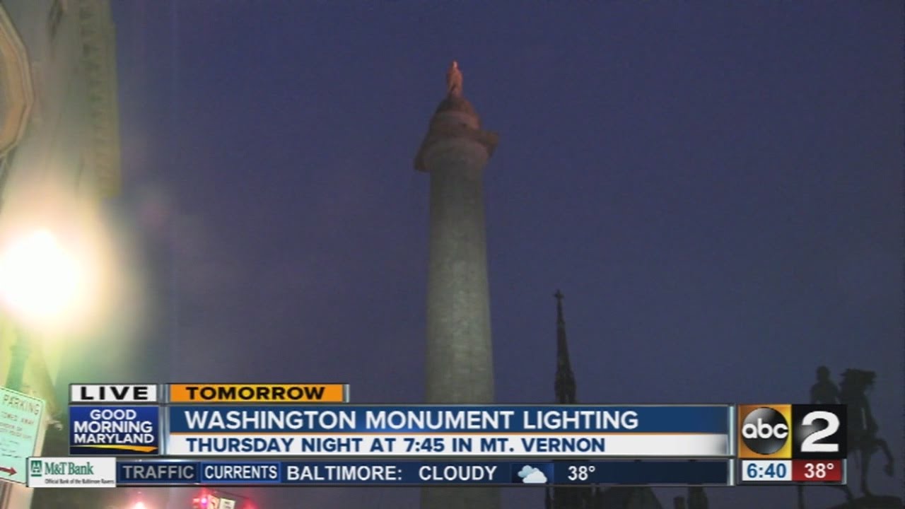 Baltimore Monument Lighting