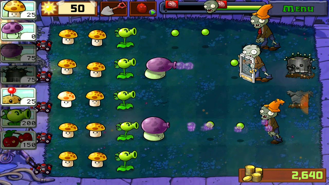 PvZ - Night: Level 4 - YouTube