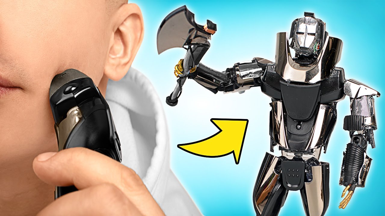 Epic Shaver Transformation Into Amazing Robot! 🤖 - YouTube