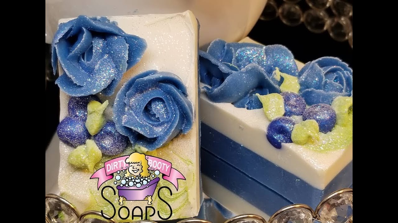 Making Blossoms & Blueberries Soap! - YouTube