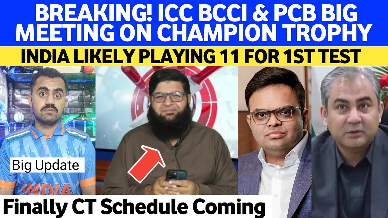 BREAKING! ICC Bcci & Pcb BIG Meeting On Champion Trophy | India Likely ...
