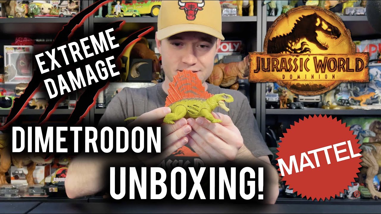 DOMINION DIMETRODON! UNBOXING EXTREME DAMAGE MATTEL JURASSIC WORLD ...