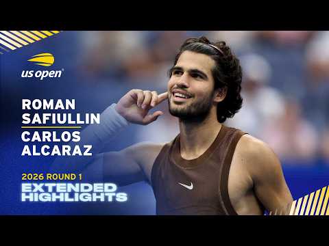 Roman Safiullin vs. Carlos Alcaraz Extended Highlights | 2026 US Open Round 1