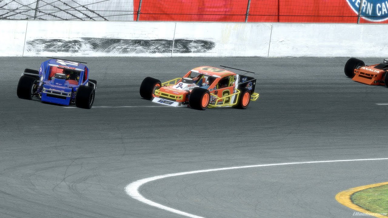 NASCAR Tour Modified Series at Irwindale Speedway in iRacing - YouTube