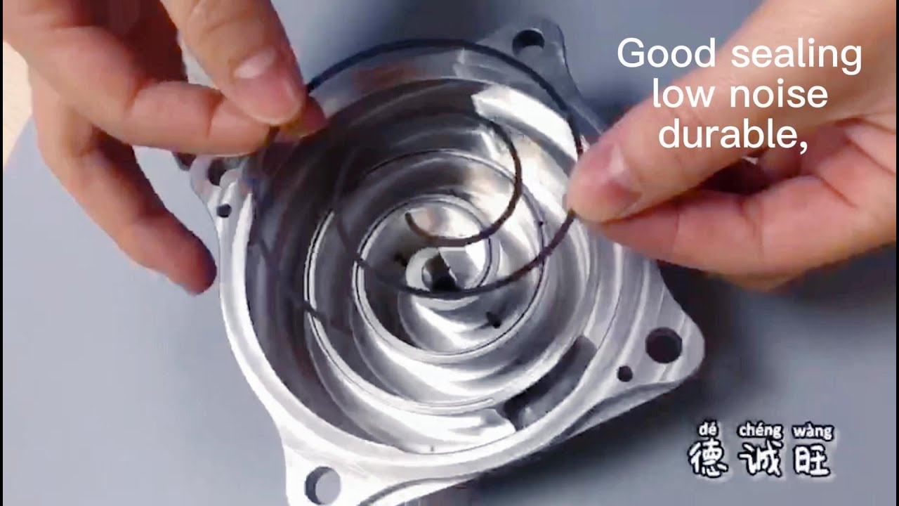 #compressor PTFE Scroll Tip seal - YouTube