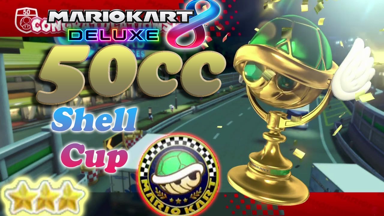 Mario Kart 8 Deluxe Grand Prix: Shell Cup 50cc 3 Stars (Motion Controls ...