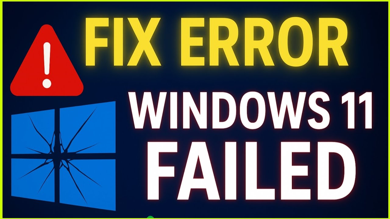 Fix Windows 11 Installation Has Failed - YouTube