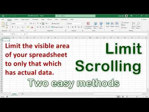 Two Powerful Methods to Limit Scrolling in Excel #excel #vba - YouTube