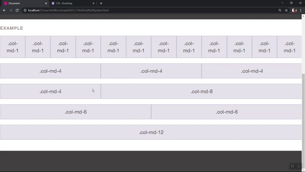 Learn Bootstrap 3 3 7 version Grid System #Part 15# For Programmer ...