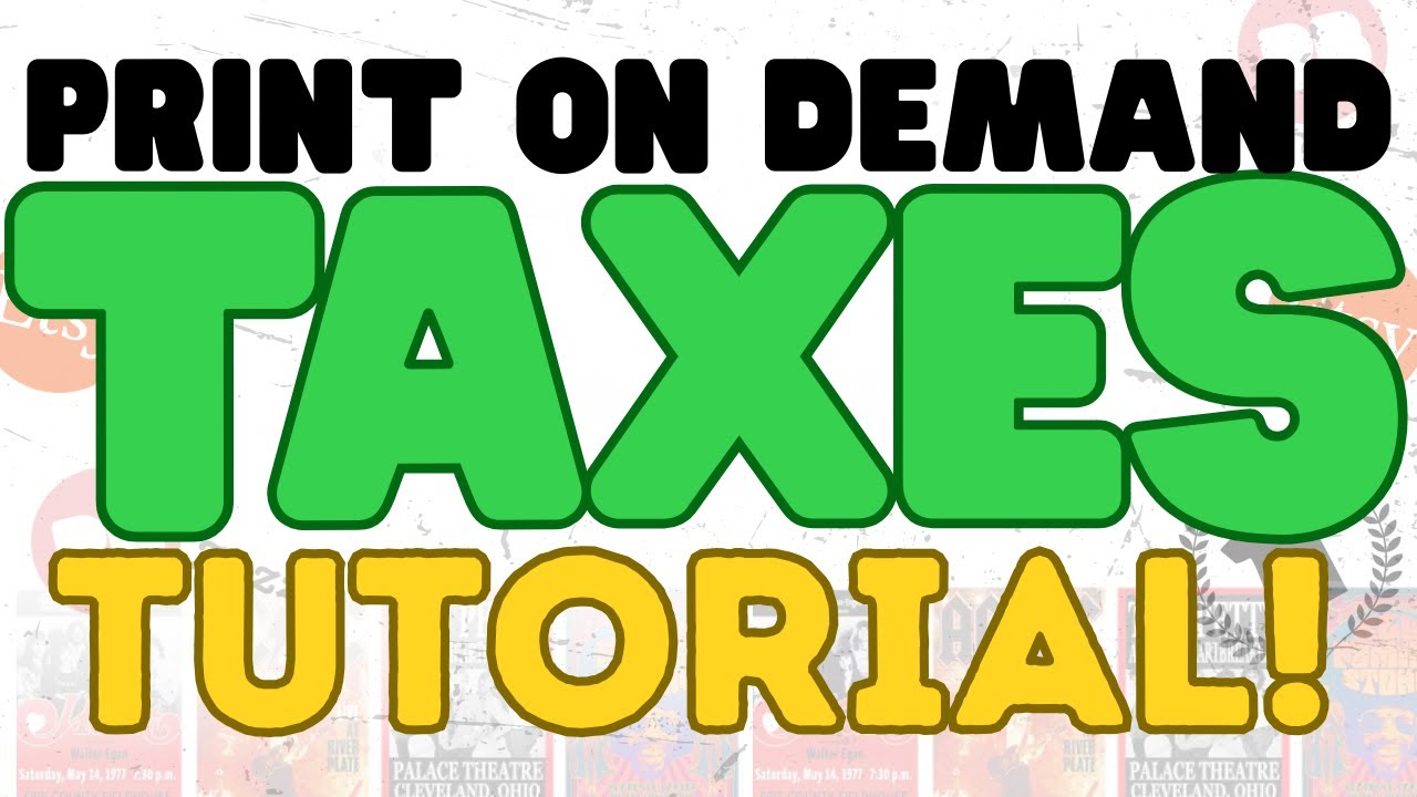 Print On Demand Taxes - (Complete Tutorial). Schedule C, Form 1040 ...