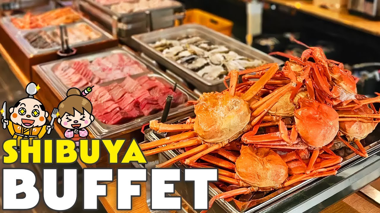 Shibuya Tokyo All You Can Eat Seafood Buffet Restaurant / Japan Travel ...