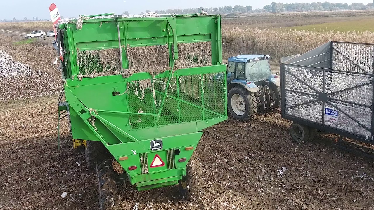 John Deere 9960 Cotton Picker - Greece 2017 - YouTube