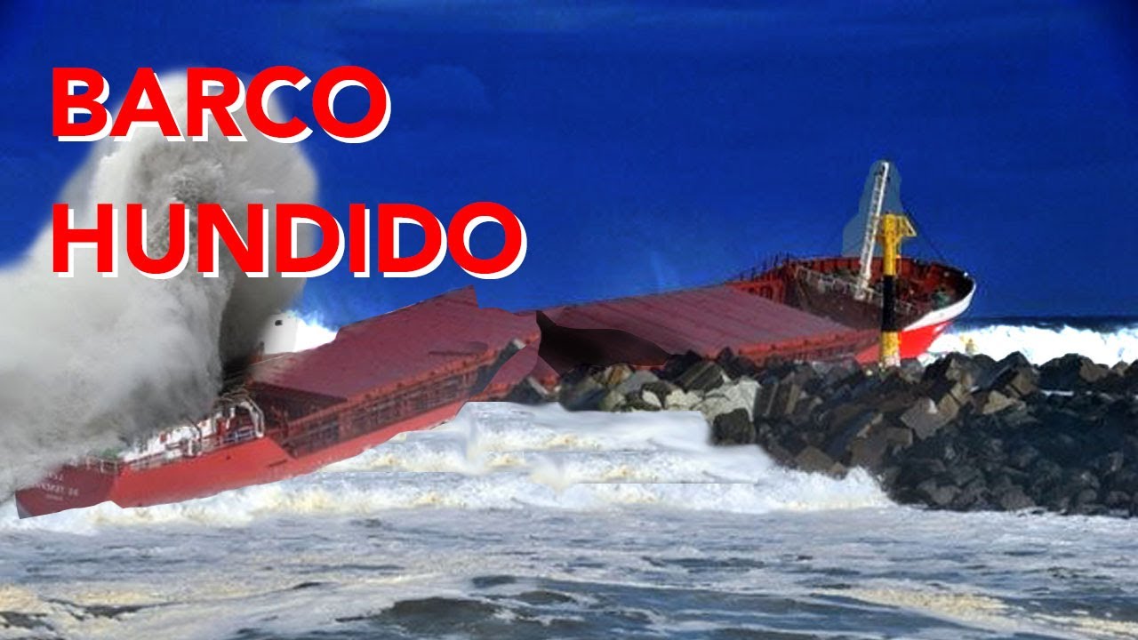 Barco PARTIDO por la mitad: Olas gigantes parten el barco por el ...