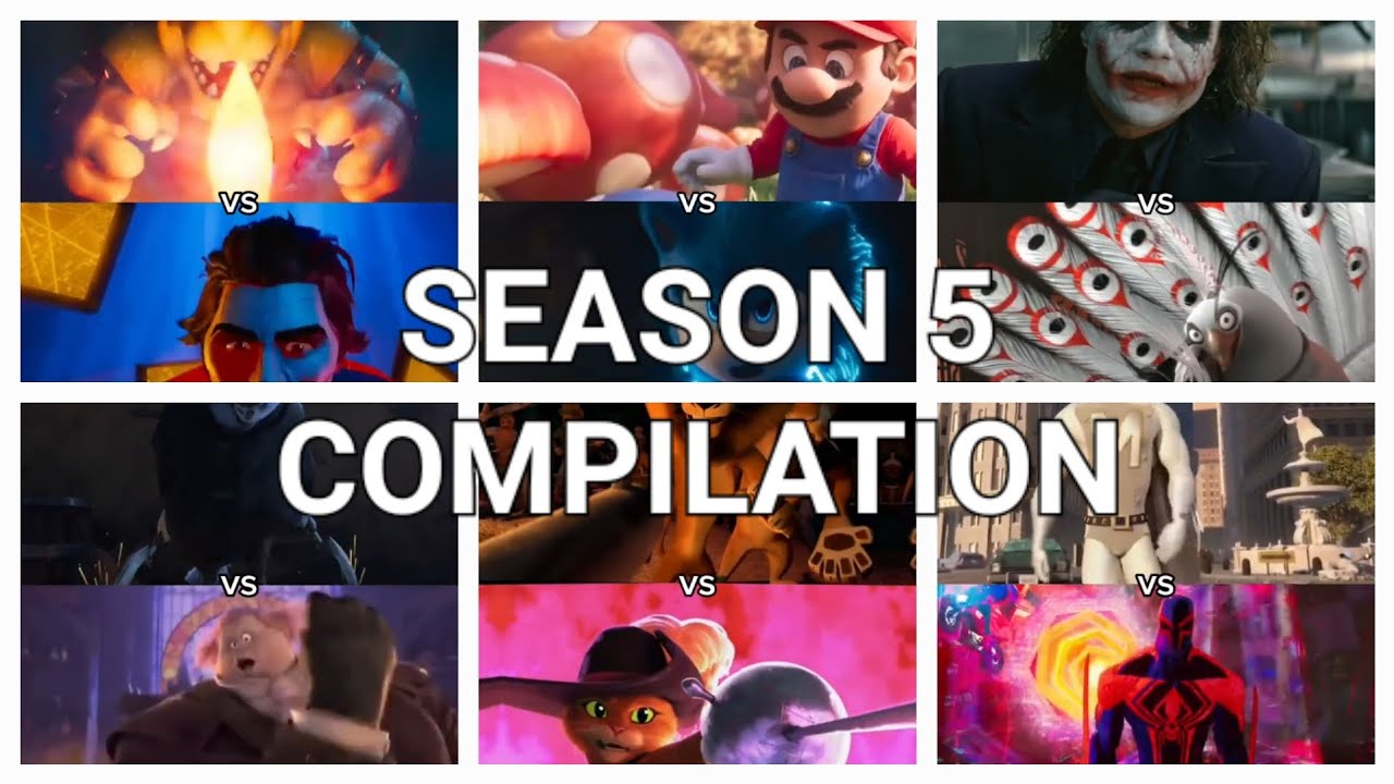 Movie character battles Season 5 (FULL COMPILATION) - YouTube