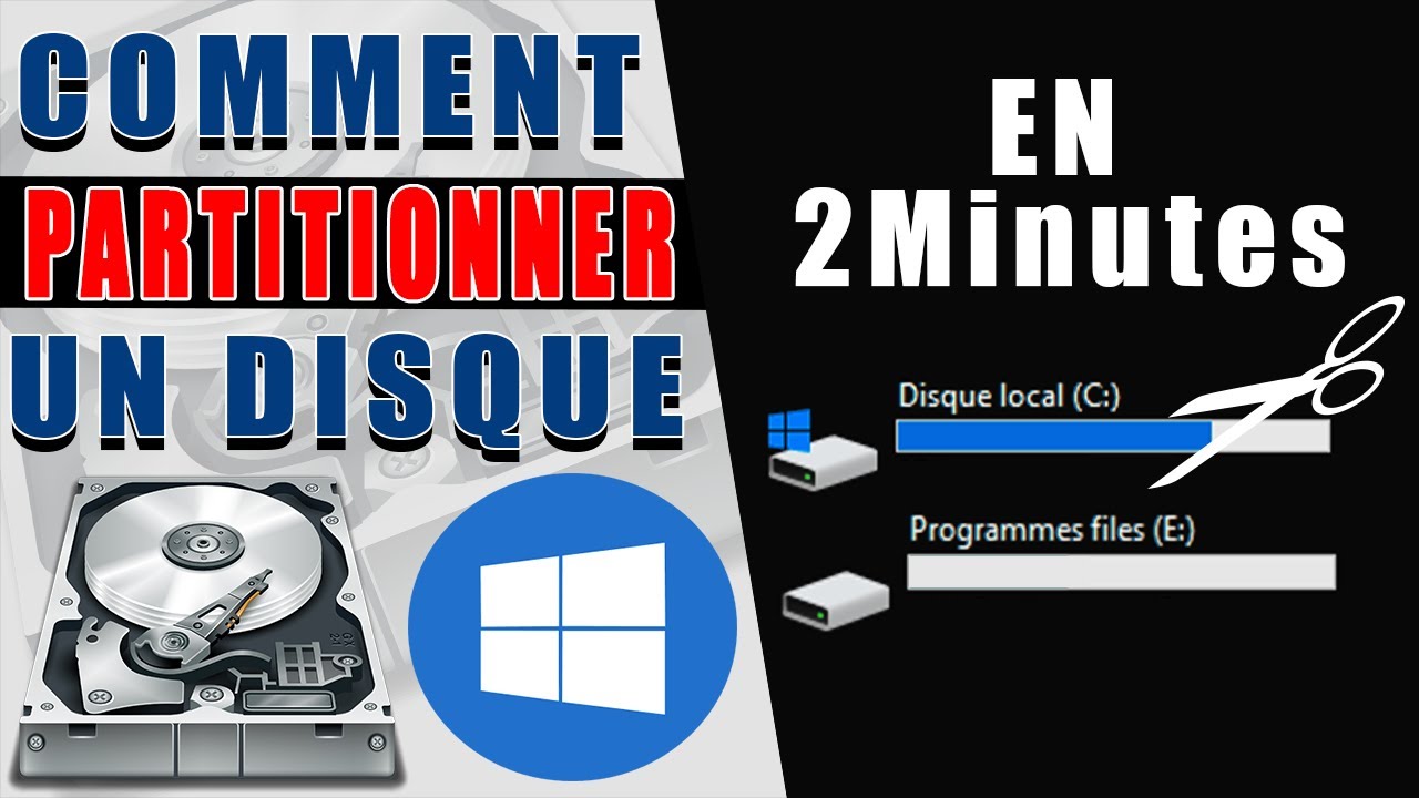 Comment partitionner un disque dur. - YouTube