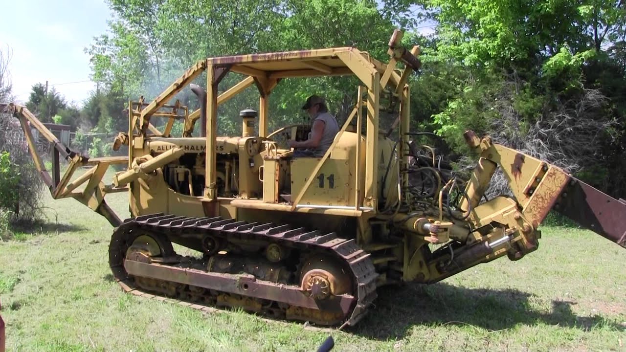 Allis-Chalmers - HD11 Franklin plow - YouTube