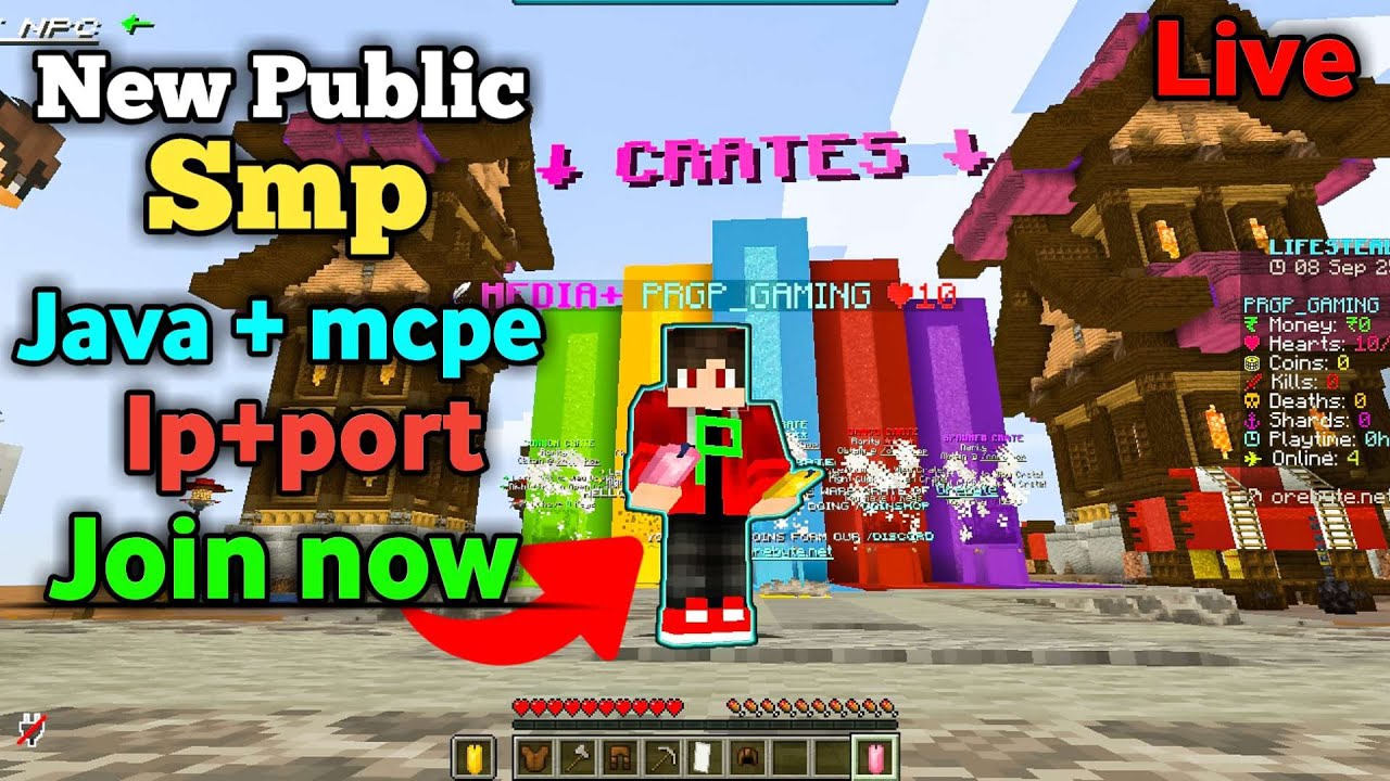 🤪 New Best Free Public Smp Server For Minecraft 🧁 | Java/Pe/Pojav | 24/ ...