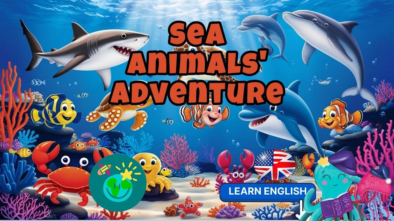 Sea Animals' Adventure| Bilingual education #oceanfriends # ...